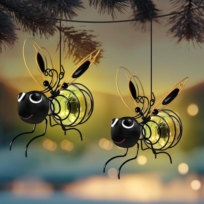 NectarGlow Solar Bees - Transform Your Garden into a Luminous Dreamsca ...