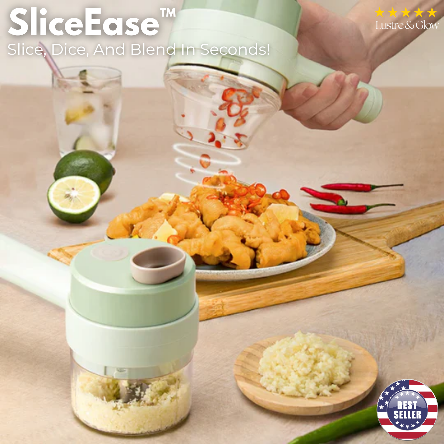 SliceEase™ | Slice, Dice, And Blend In Seconds! – Isaberry